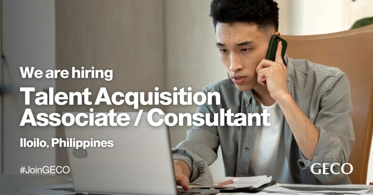 Talent Acquisition Associate - GECO Asia Pte Ltd Talent Acquisition Associate - GECO Asia Pte Ltd