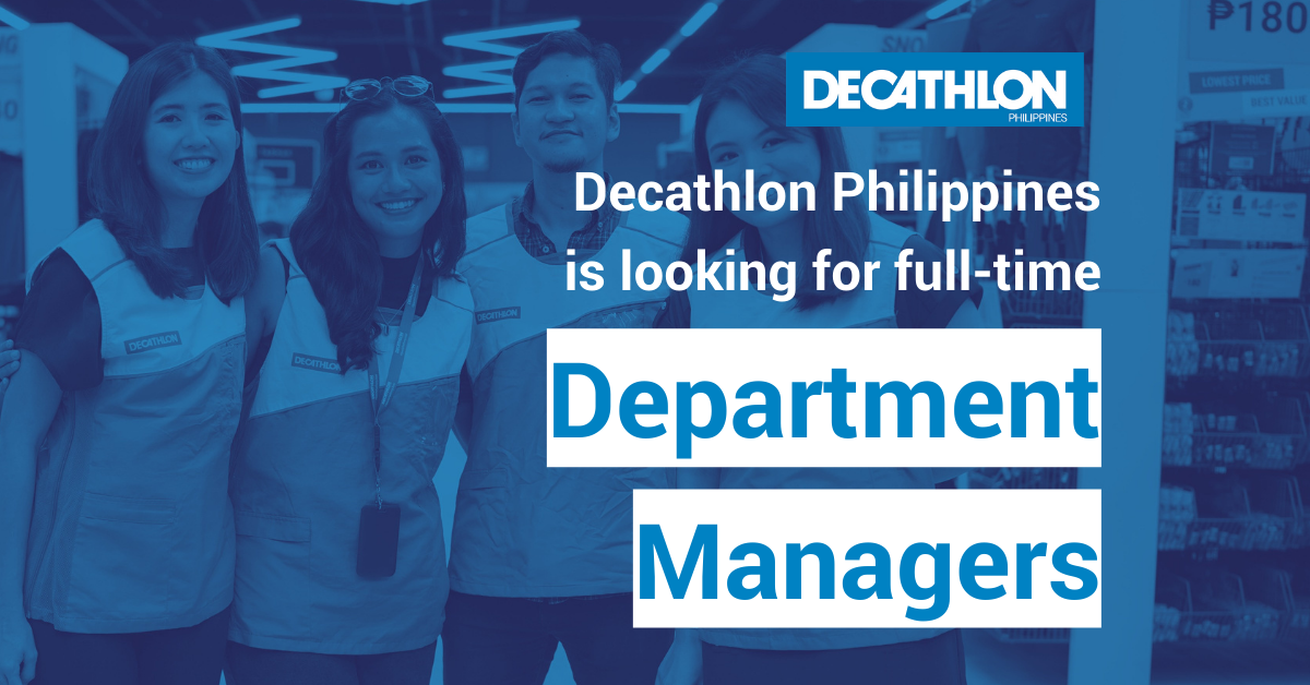 Department Manager - Decathlon Philippines Inc.