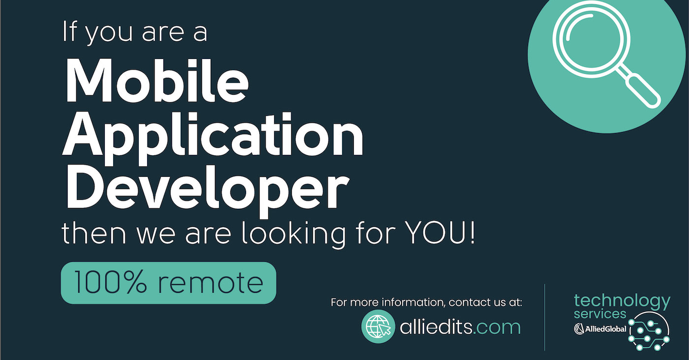 Mobile App Developer 100% Remote