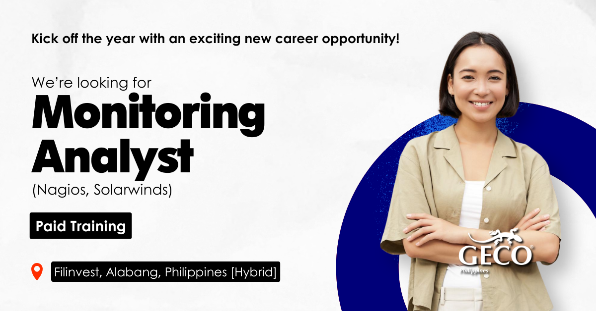 Monitoring Analyst- PAID Training - GECO Asia