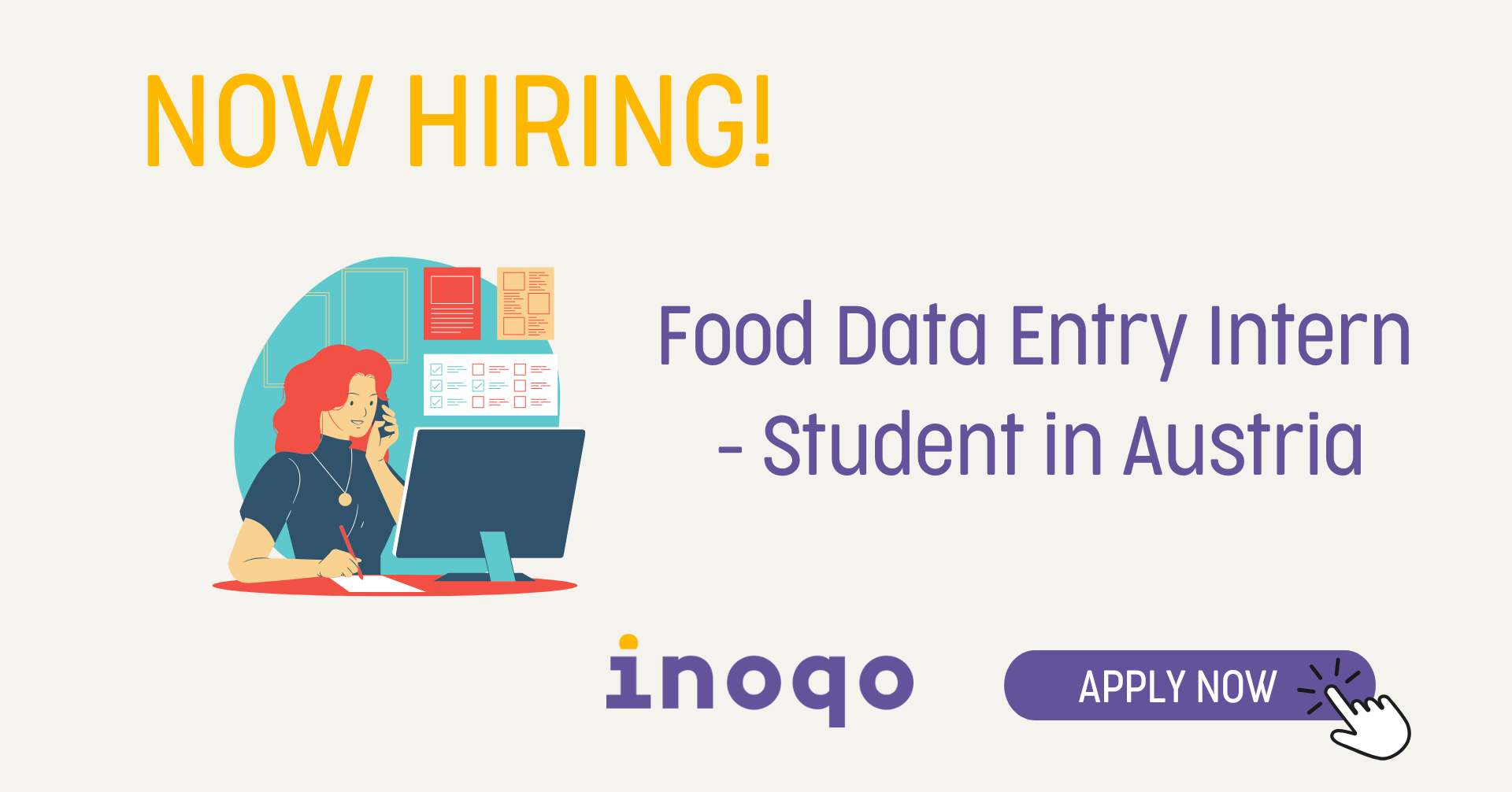Food Data Entry Intern - Student in Austria