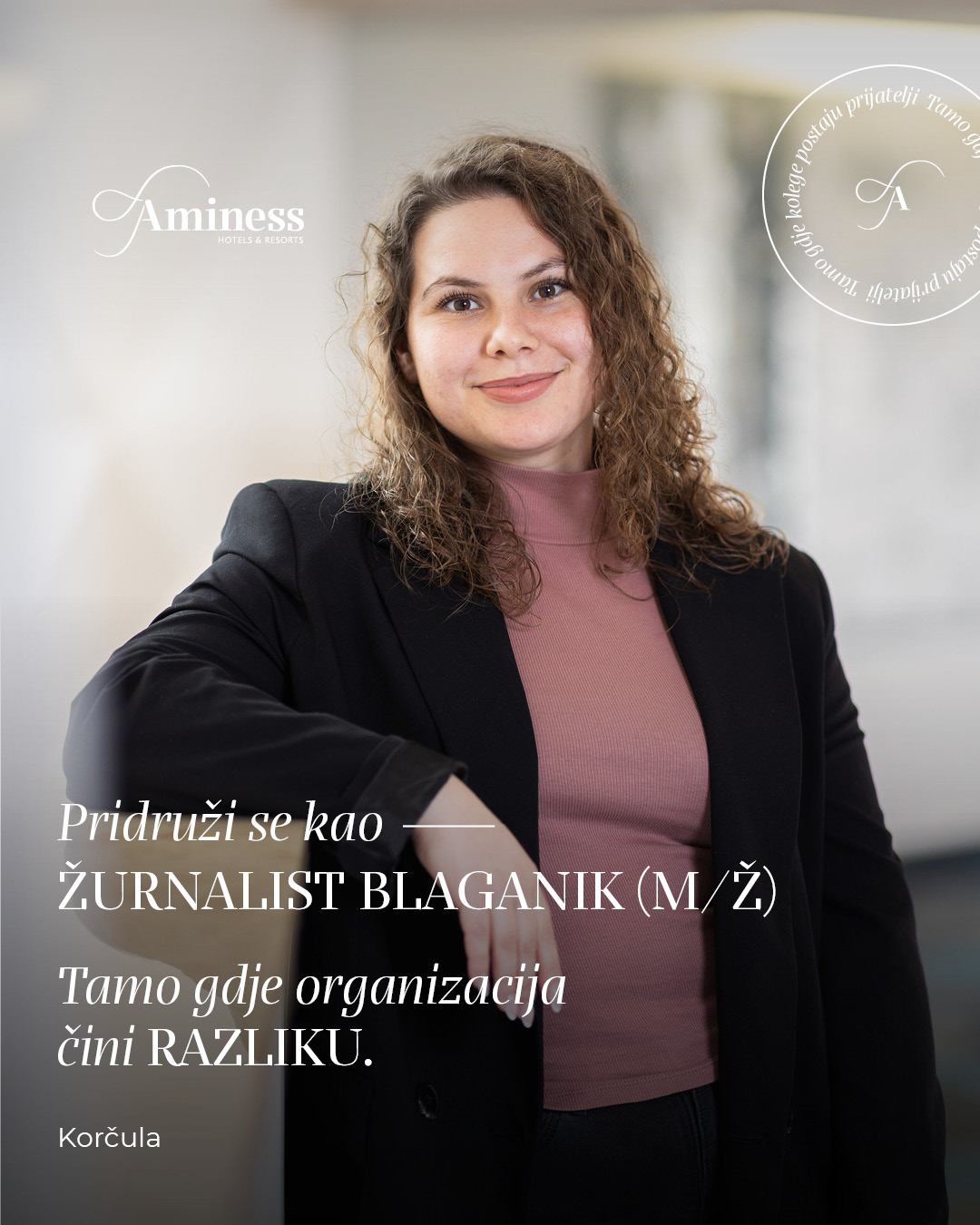 ŽURNALIST BLAGAJNIK (M/Ž) | Aminess Hotels & Resorts