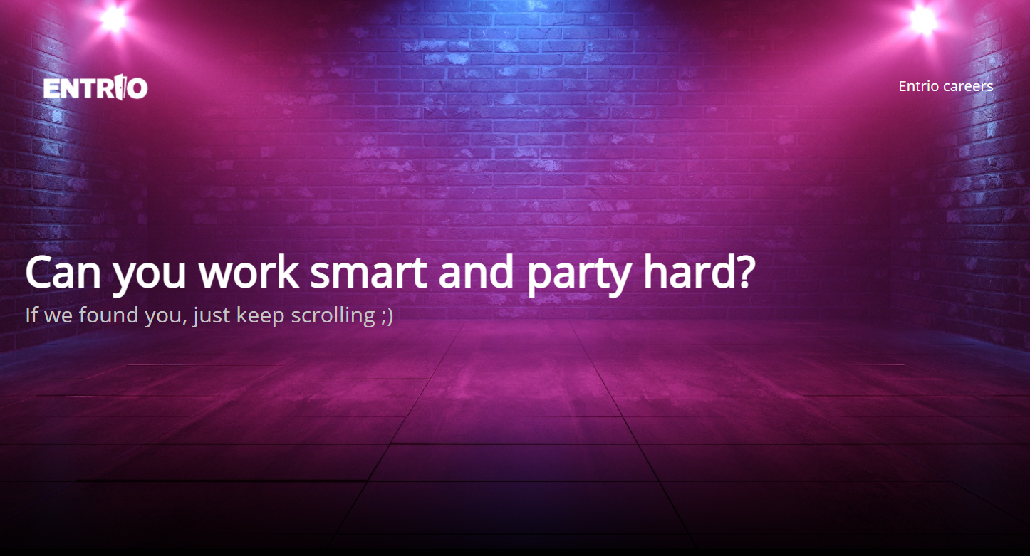 Join the Entrio team!